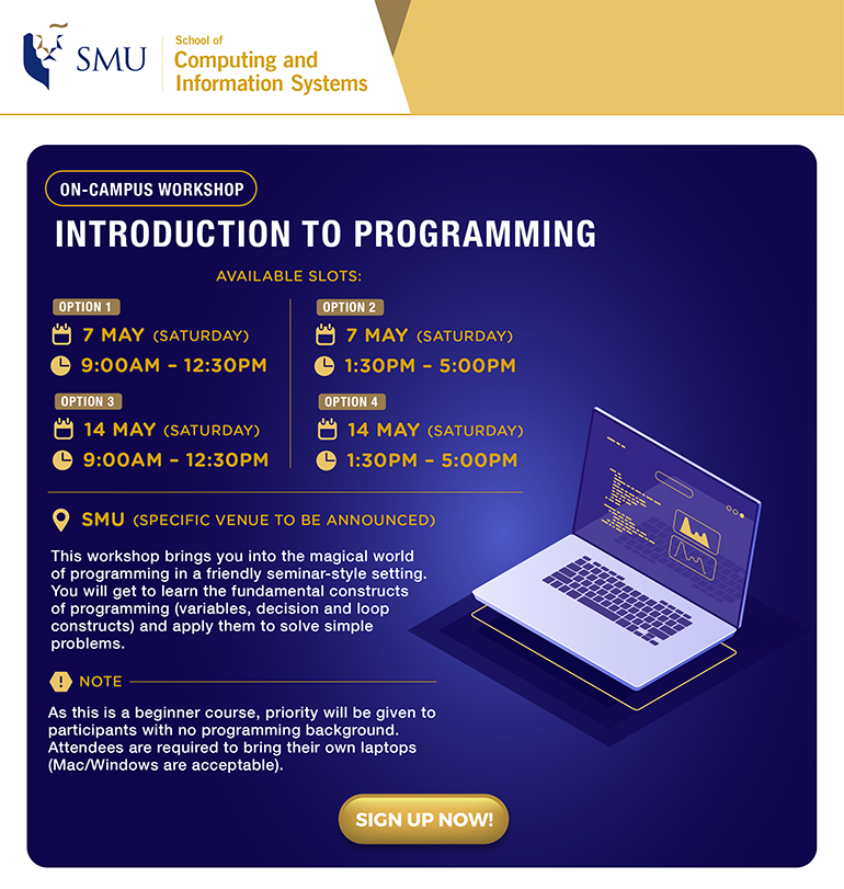 Introduction to Programming Workshop 2022 | School of Computing and ...